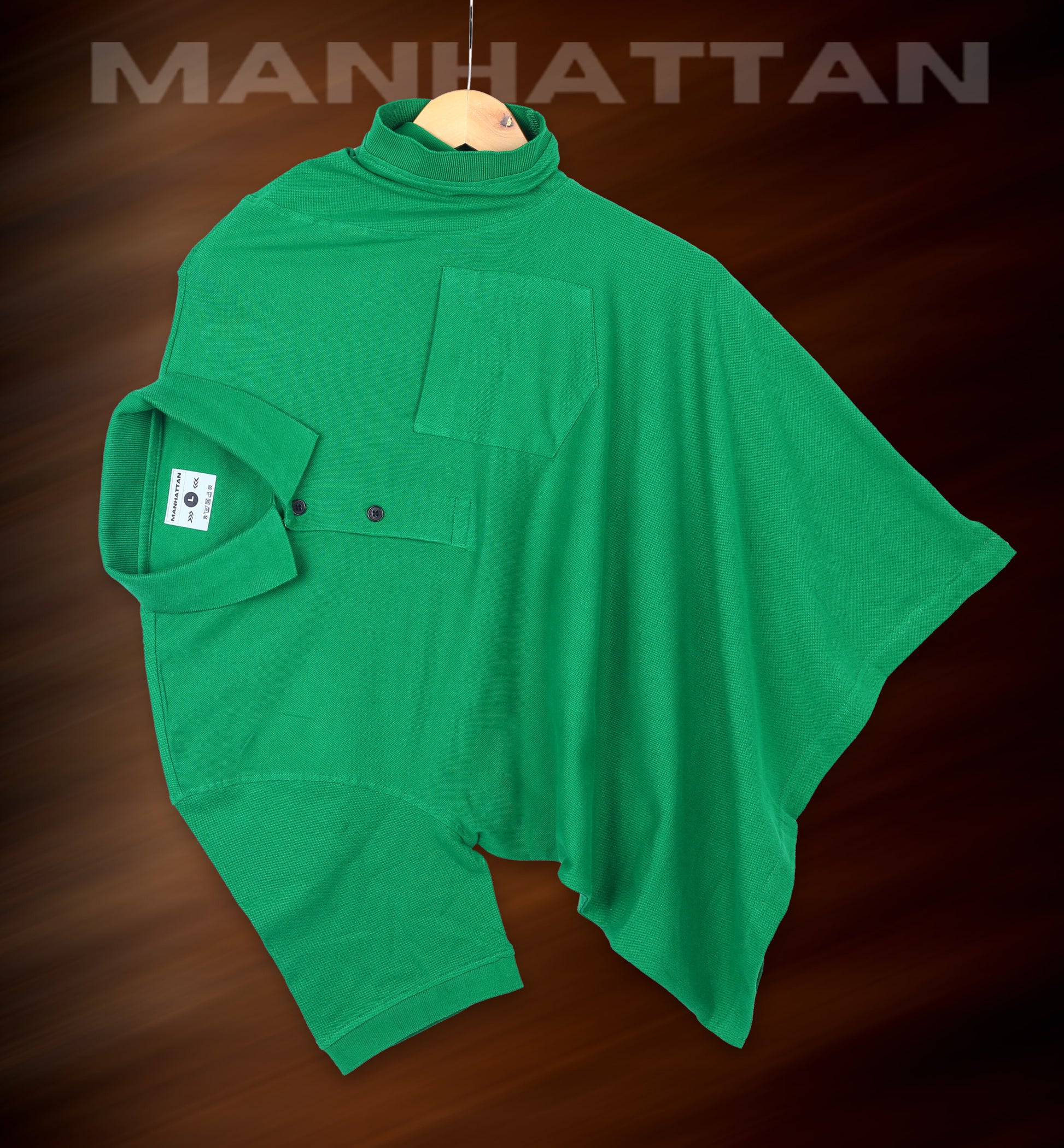 Pure Cotton Polo Pocket T Shirts (Parrot Green) – Pitshirts