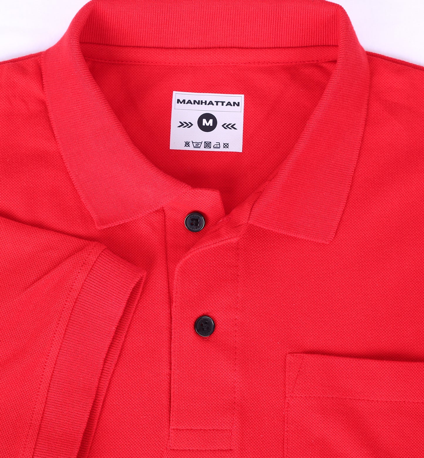 Pure Cotton Polo Pocket T Shirts (Red) – Pitshirts