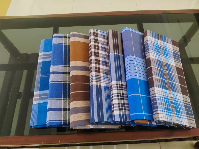 Pure Cotton Stitched Lungies 2.00 mts (Single Lungie) – Pitshirts